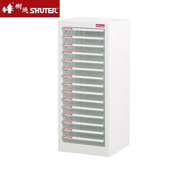 【SHUTER】A4-115P 十五層單排雪白資料櫃(15低抽) - PChome 24h購物