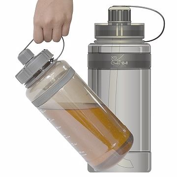 《SGS無雙酚A》彈跳吸管2000cc太空壺 (銀灰色) - PChome 24h購物