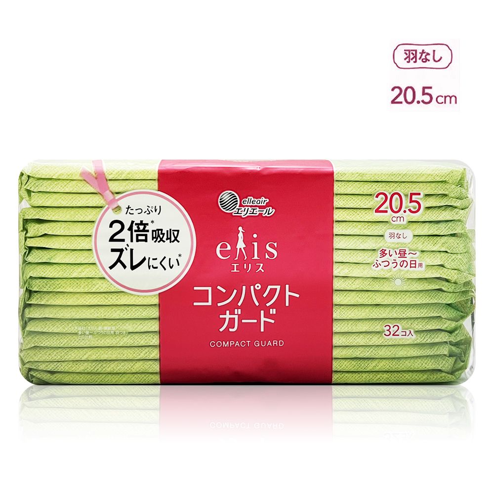 日本大王Elis衛生棉-無蝶翼(20.5cm/32片) - PChome 24h購物