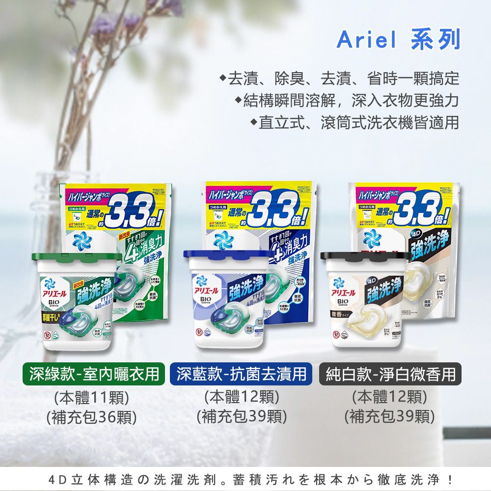 【P&G】ARIEL/BOLD 4D袋裝洗衣球 33/36/39入 - PChome 24h購物