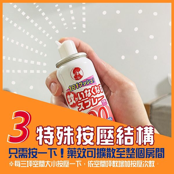 KINCHO 日本金鳥 噴一下空間防蚊蠅噴霧劑300回 - PChome 24h購物
