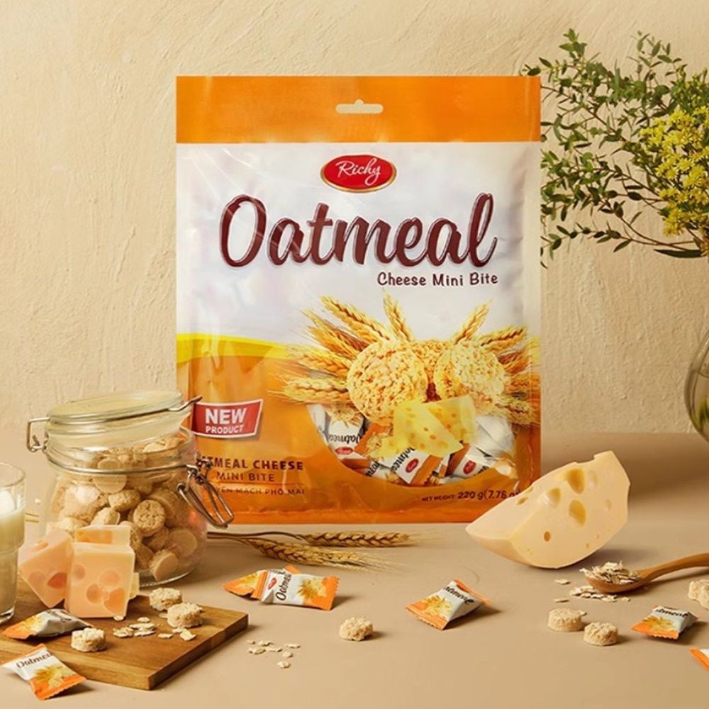 Richy 瑞奇 起司迷你一口燕麥酥 220g(奶素) - PChome 24h購物