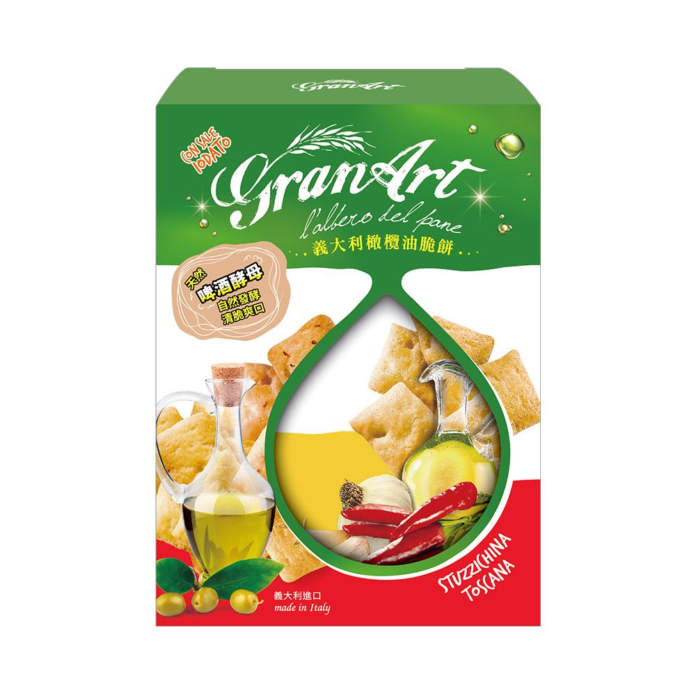 【GranArt】橄欖油脆餅-大蒜辣椒160g (40gx4入) - PChome 24h購物
