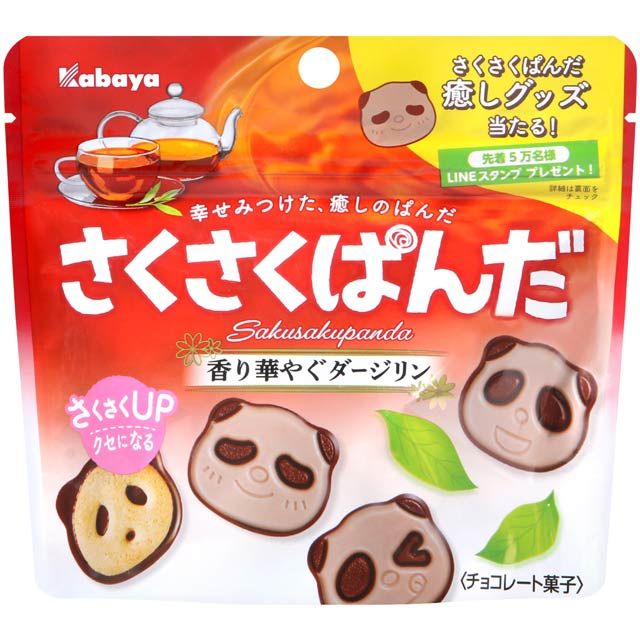 Kabaya 卡巴 熊貓造型大吉嶺紅茶餅乾 (47g) - PChome 24h購物