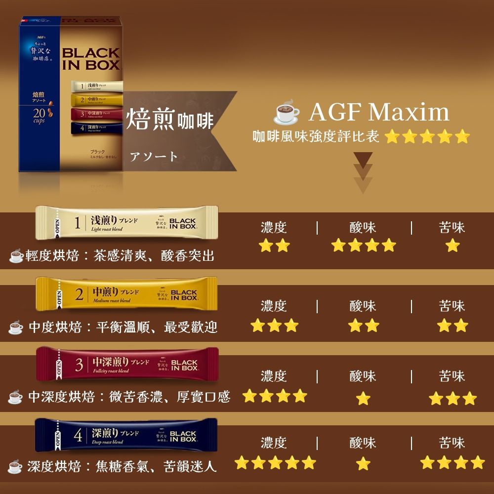 AGF Maxim 四種綜合黑咖啡 40g (產地咖啡/焙煎咖啡) - PChome 24h購物
