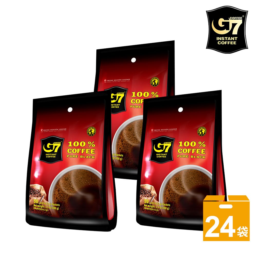 G7 純咖啡2g 50入x24袋(箱購) - PChome 24h購物
