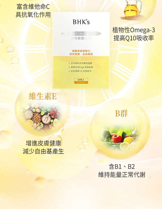 BHK's BHKs 專利輔酶Q10 軟膠囊 (60粒/盒)2盒組 - PChome 24h購物