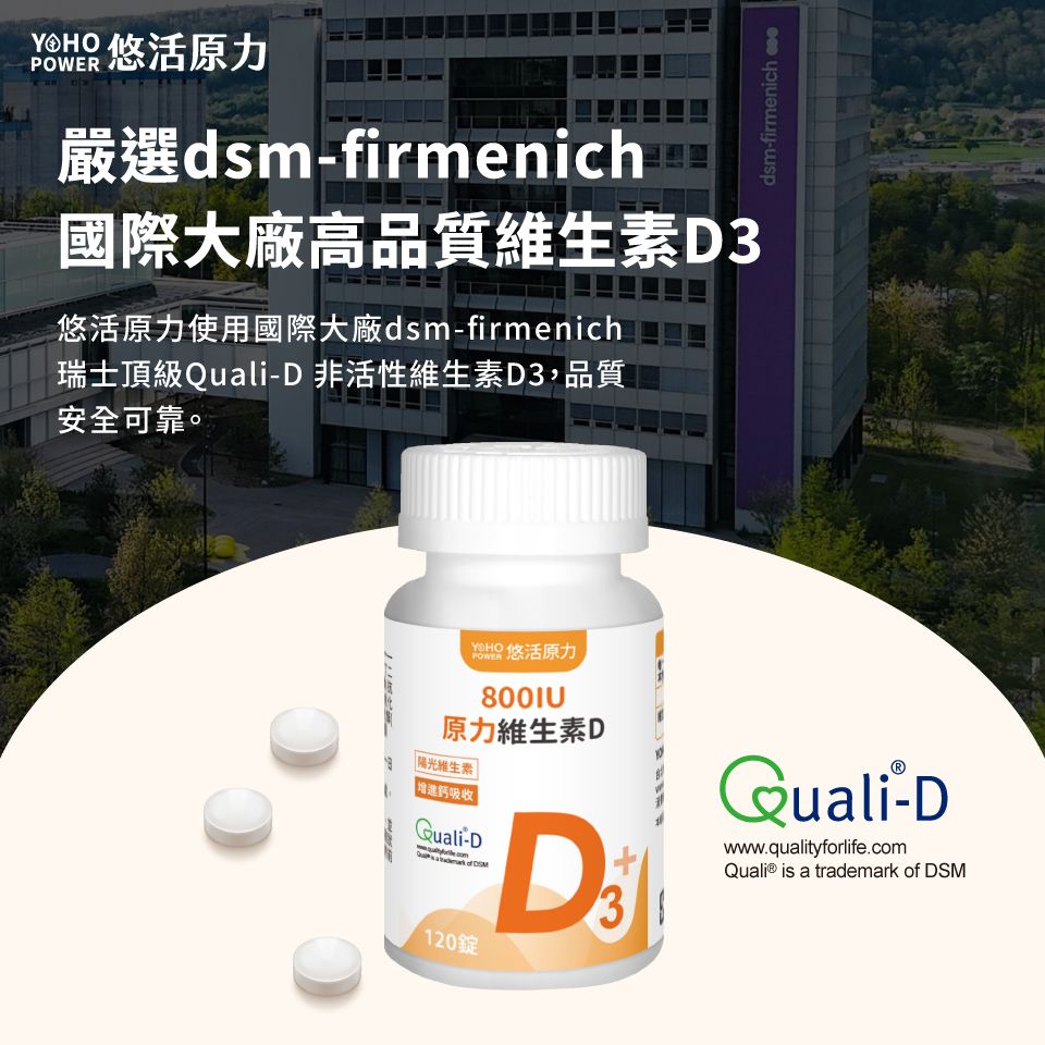 YohoPower 悠活原力 原力維生素D3錠(120錠/瓶) - PChome 24h購物