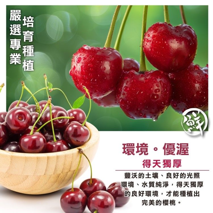 【切果季】美國櫻桃8.5R(2kg禮盒 水果禮盒/三節送禮/端午送禮) - PChome 24h購物