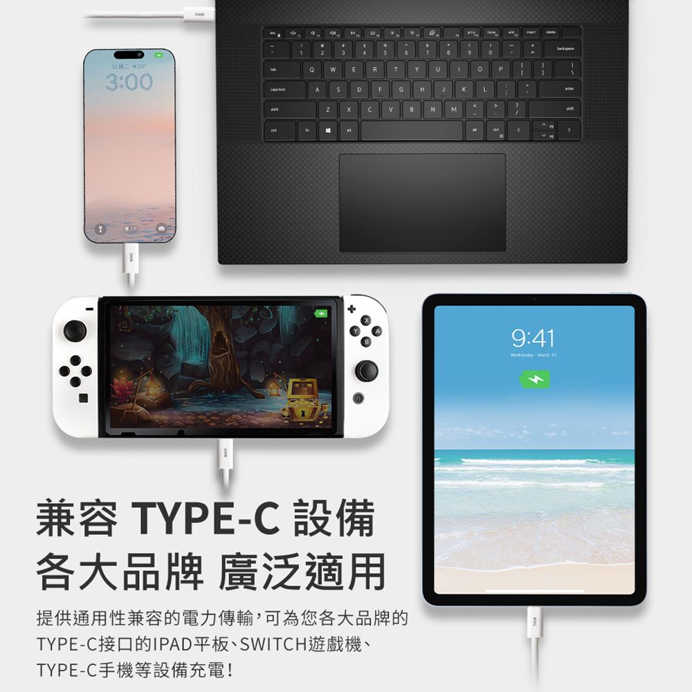 aibo (5入組) Type-C to Type-C PD 240W 5A布藝編織快充傳輸線(2M) - PChome 24h購物