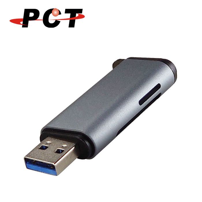 PCT USB3.0 SD / TF 讀卡機(TS102A-N) - PChome 24h購物