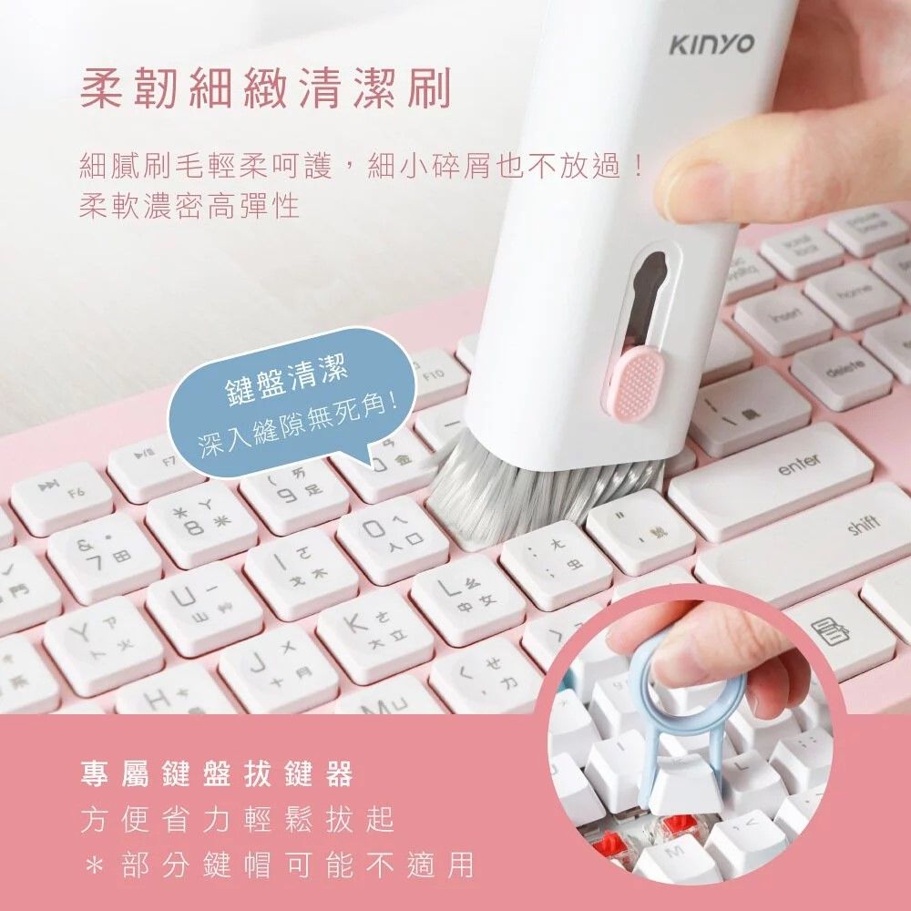 KINYO 7合一多功能清潔組 (CK-008) 藍色 - PChome 24h購物