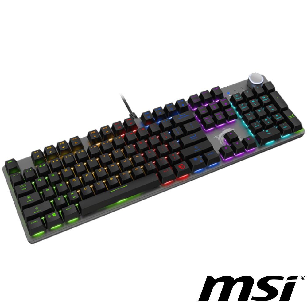 MSI 微星 FORGE GK320 RED TC 電競鍵盤(機械紅軸) - PChome 24h購物