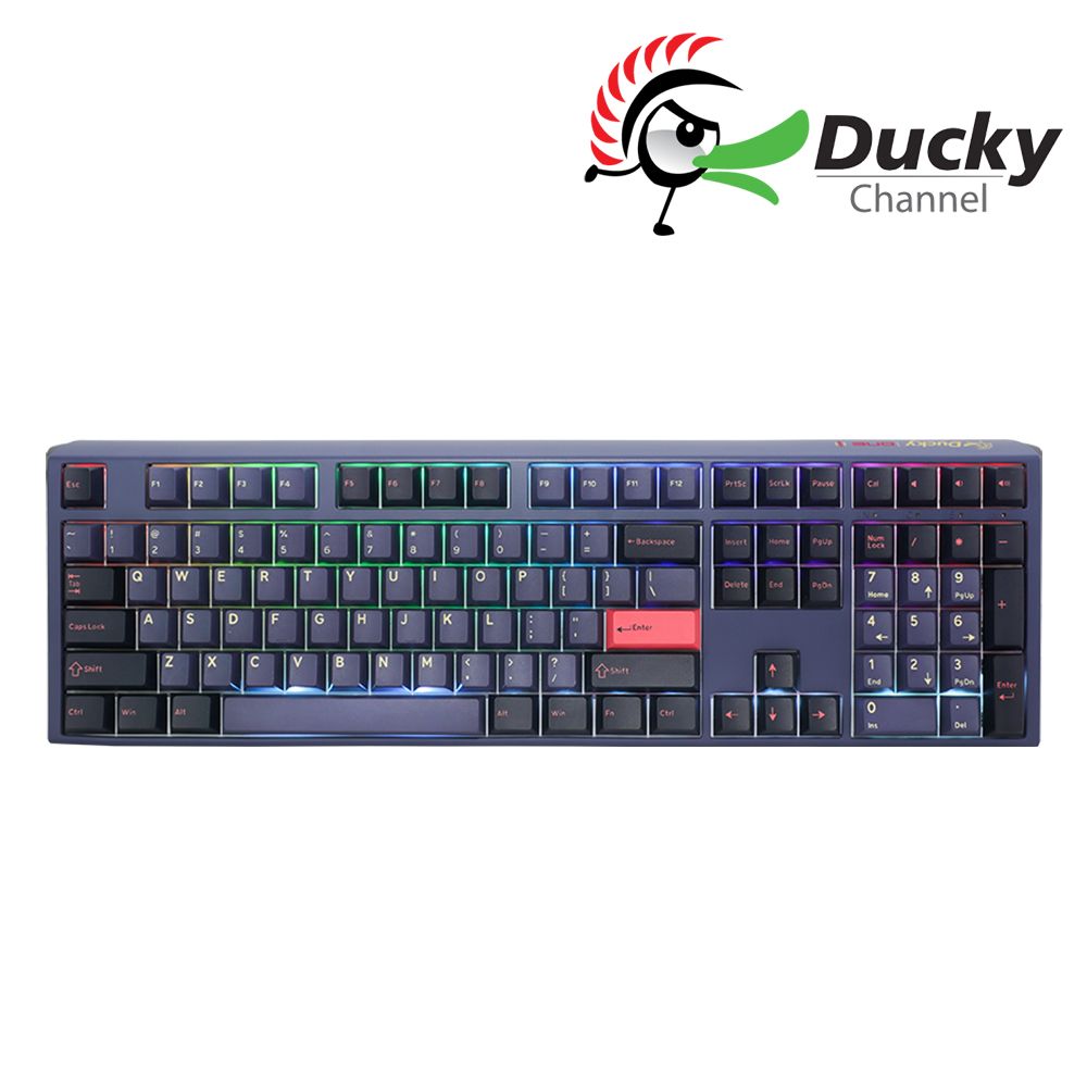 Ducky 創傑 One 3 Cosmic blue100% RGB 星空 PBT二色 機械式鍵盤 中文 - PChome 24h購物