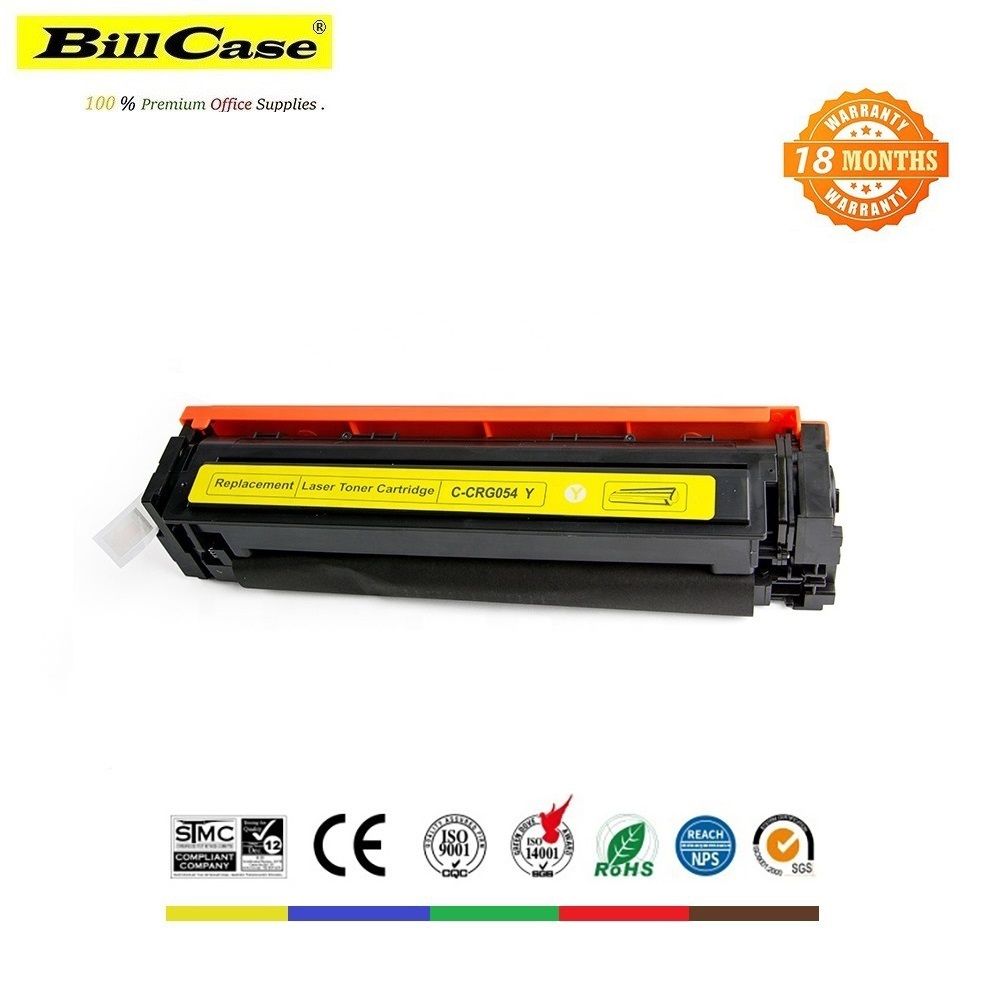 Bill Case [ Canon 佳能 100%相容] CRG-054Y , 054 Y 全新高階A+等級 晶片副廠碳粉匣- 黃色 - PChome 24h購物