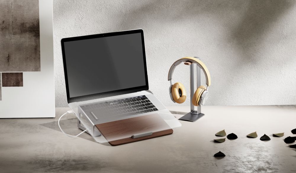 Raymii 瑞米 品味之選 LNS-8 鋁合金原木筆電架 增高架 平板畫畫支架 - PChome 24h購物