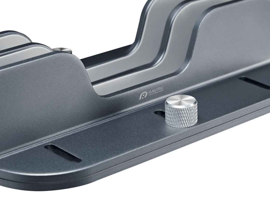 Raymii 瑞米 LNS-7-B 鋁合金雙槽直立式筆電支架 - PChome 24h購物