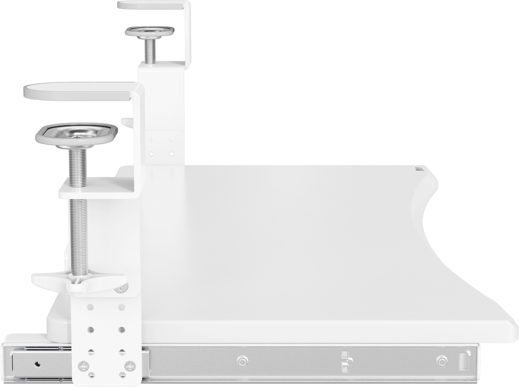 Raymii 瑞米 OA-11 五段高度調整夾桌式電腦鍵盤托架 圓弧形 鍵盤收納架 鍵盤收納抽屜 - PChome 24h購物