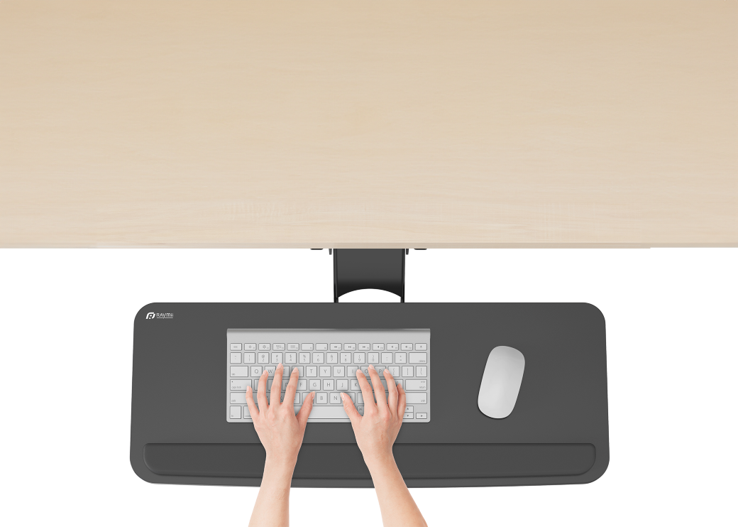 Raymii 瑞米 OA-12 可升降傾斜旋轉鍵盤托架 轉角可用 鍵盤收納架 鍵盤收納抽屜 - PChome 24h購物