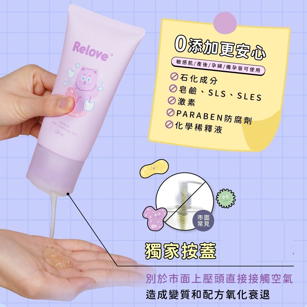 Relove x 煎妮花聯名 胺基酸 私密清潔凝露 120ml-牡丹柚子香 - PChome 24h購物