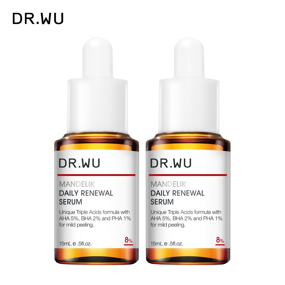 DR.WU 達爾膚 杏仁酸溫和煥膚精華8%15ML 2入組 - PChome 24h購物