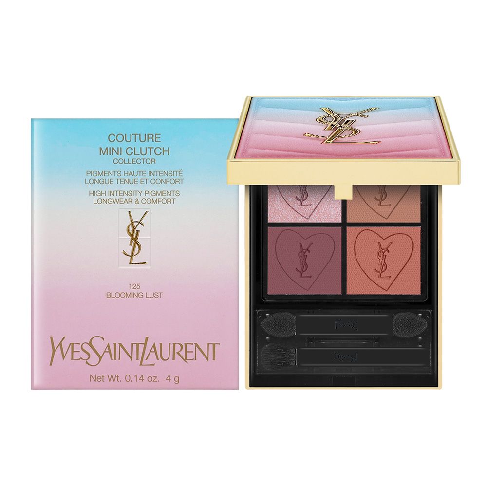 YSL 聖羅蘭 時尚4色眼影盤 4g #125 Blooming Lust - PChome 24h購物