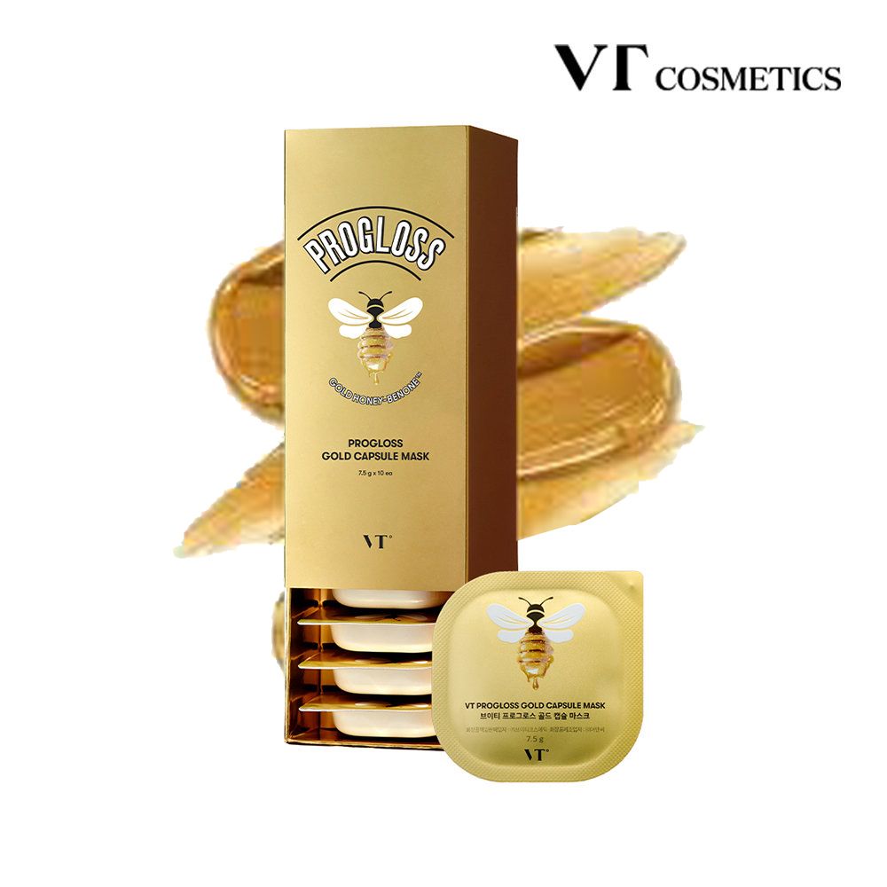 VT PROGLOSS CAPSULE MASK 黃金蜜苯 膠囊小布丁面膜 7.5gX10入 - PChome 24h購物