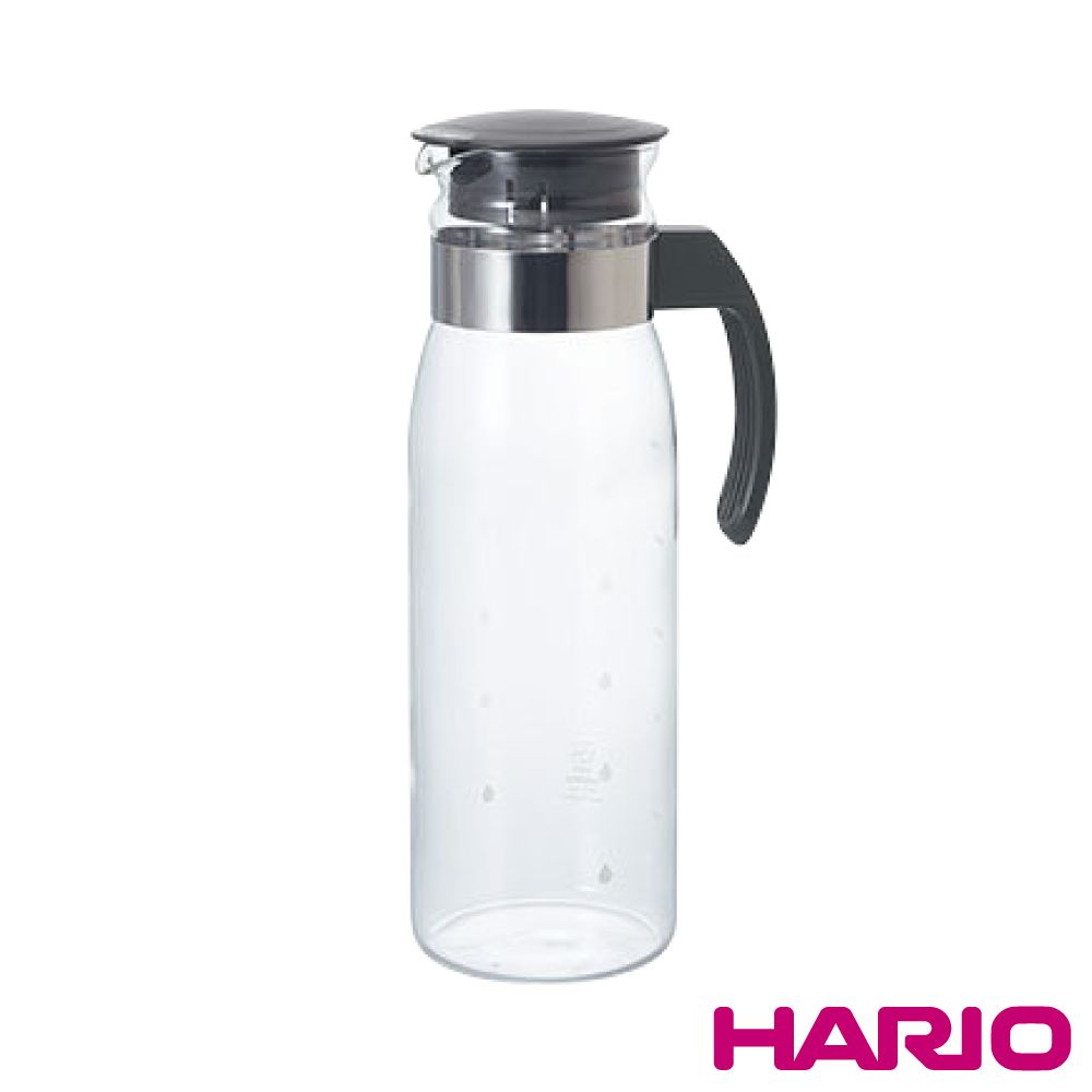 HARIO 日本耐熱玻璃冷水壺-附把直立式-1.4L-灰蓋-日本製(RPLN-14-CGR) - PChome 24h購物