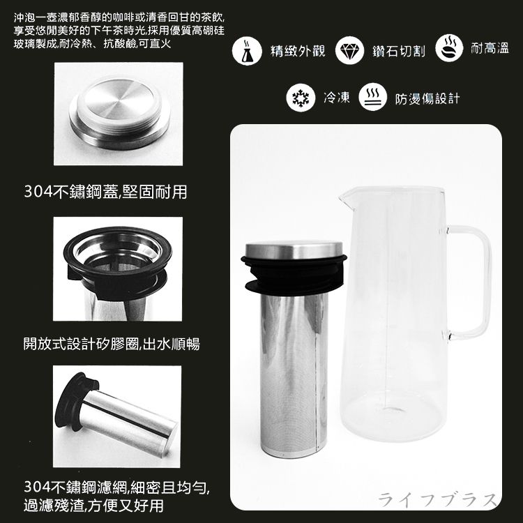 一品川流 Kiyodo 咖啡泡茶玻璃壺-1000ml - PChome 24h購物