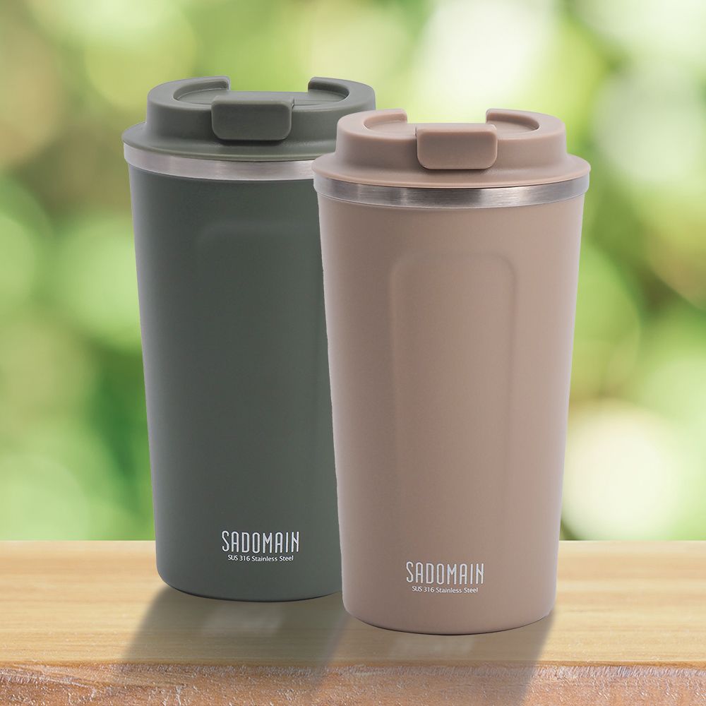 一品川流 【SADOMAIN】仙德曼316不繡鋼咖啡直飲保溫杯-480ml / 16oz-1支 - PChome 24h購物
