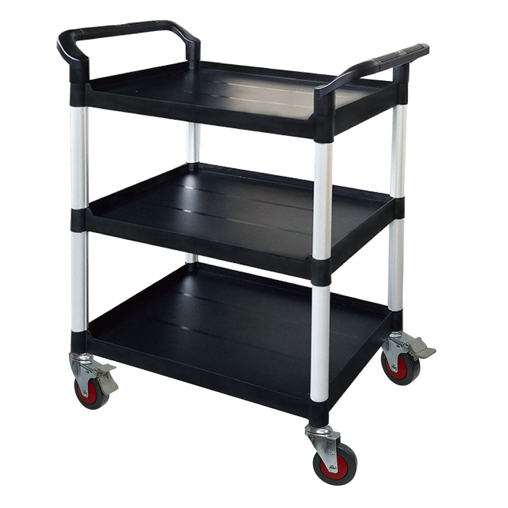 HUA SHUO 華塑 黑色 標準型三層手推車 RA-808A (DIY) - PChome 24h購物