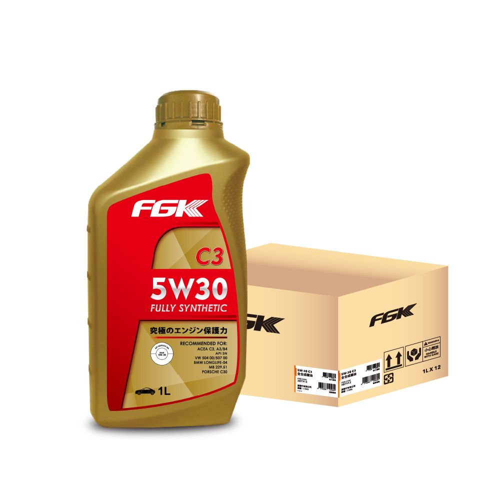 FGK 5W-30 C3 全合成機油 1L 【整箱12入】 - PChome 24h購物