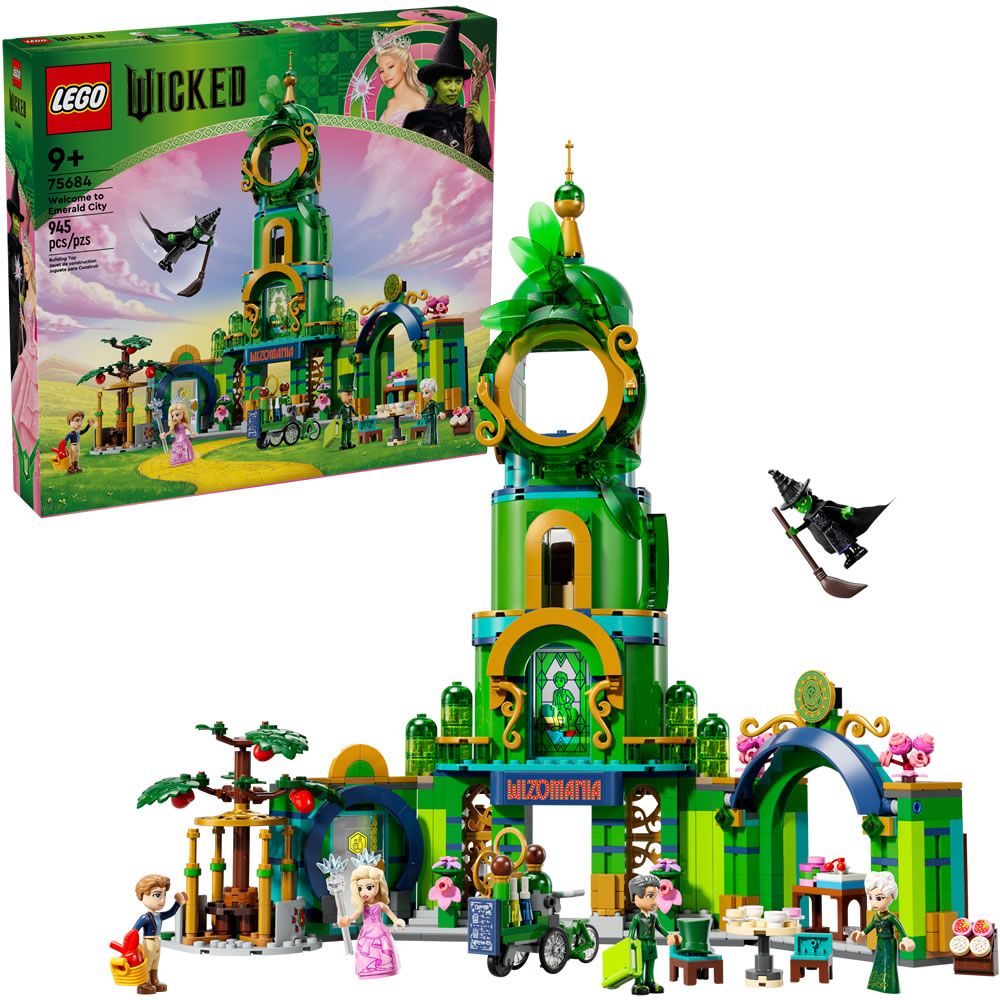 LEGO 樂高 75684 202410 Wicked 系列 - 歡迎光臨翡翠城(魔法壞女巫) - PChome 24h購物