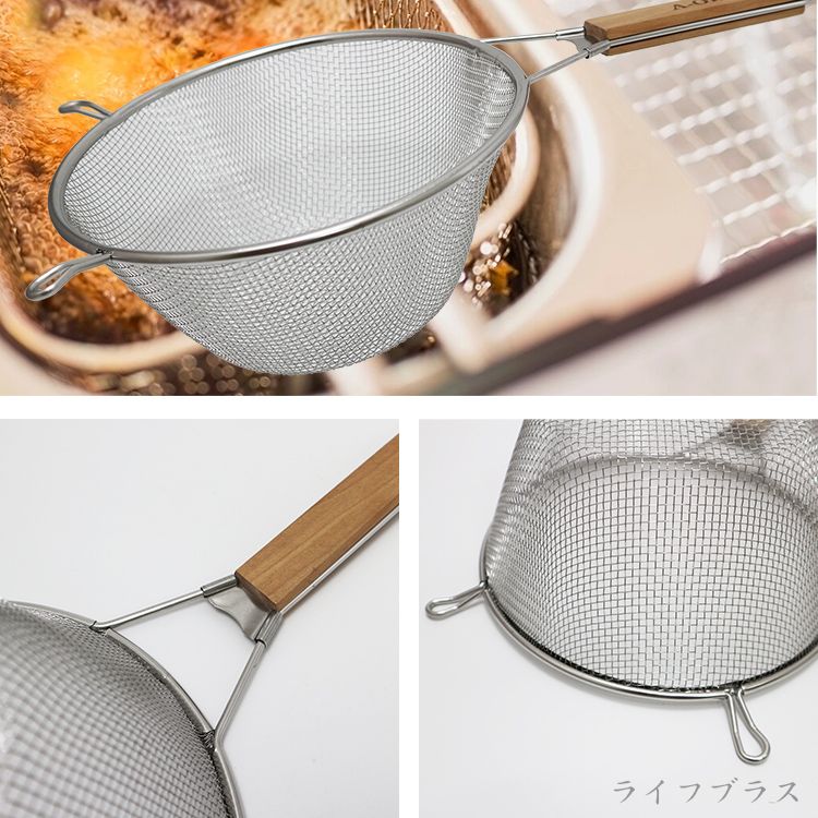 一品川流 A-OK 304不鏽鋼木柄油炸網-22cm-2支 - PChome 24h購物