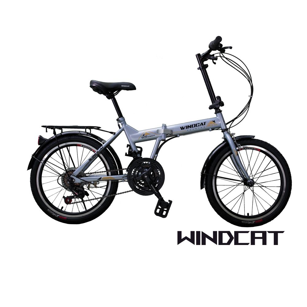 WINDCAT W21 21速摺疊車-黑紅 黑藍 灰銀 - PChome 24h購物