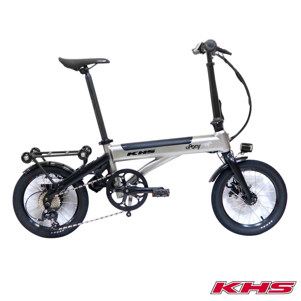 KHS 功學社 epony電小馬16吋 折疊電動輔助車 ( 8速5段 / 續航60km ）購車贈高效打氣筒 - PChome 24h購物