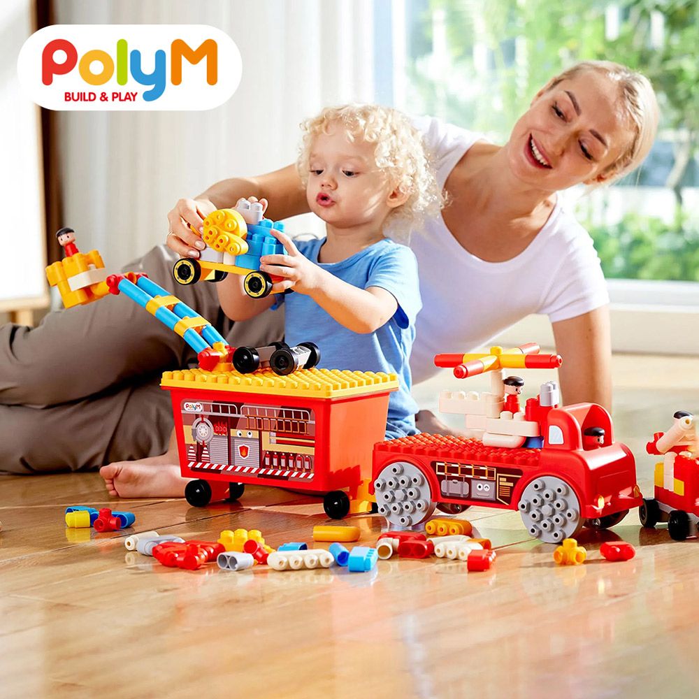 PolyM 消防卡車積木組 - PChome 24h購物