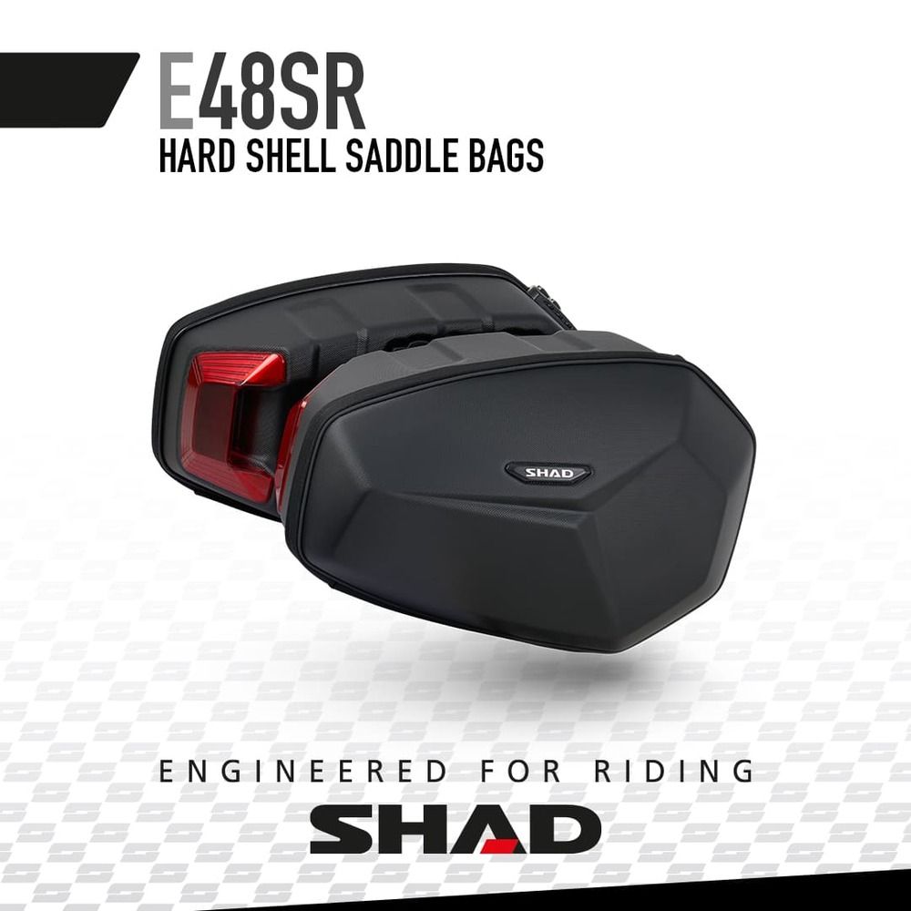 SHAD E48 硬殼馬鞍包 (左+右一組) 具備密碼鎖 提把設計 - PChome 24h購物