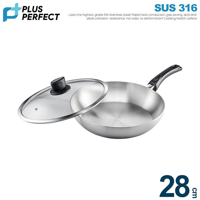 PERFECT 理想 金緻七層316平底鍋28cm單把(附蓋) - PChome 24h購物