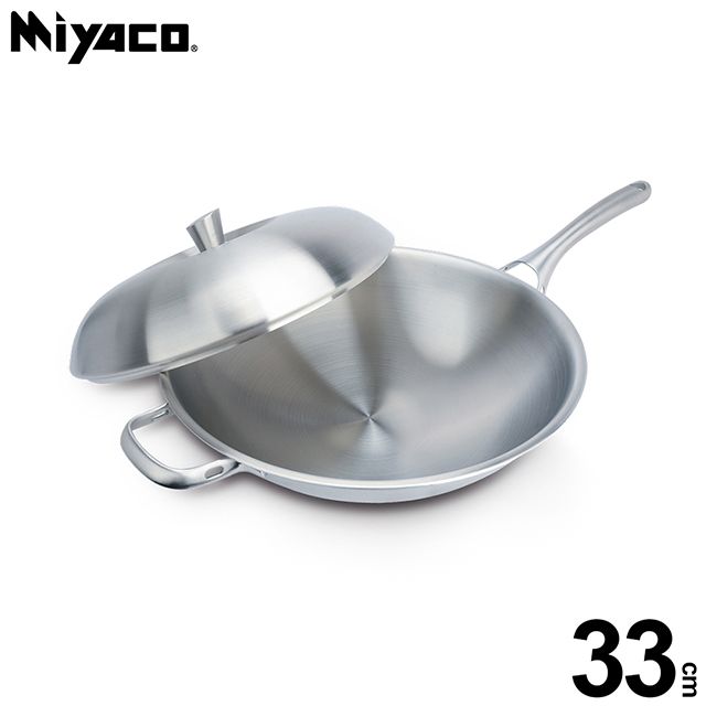 PERFECT 理想 【米雅可 Miyaco】典雅316不銹鋼七層複合金炒鍋 33cm - PChome 24h購物