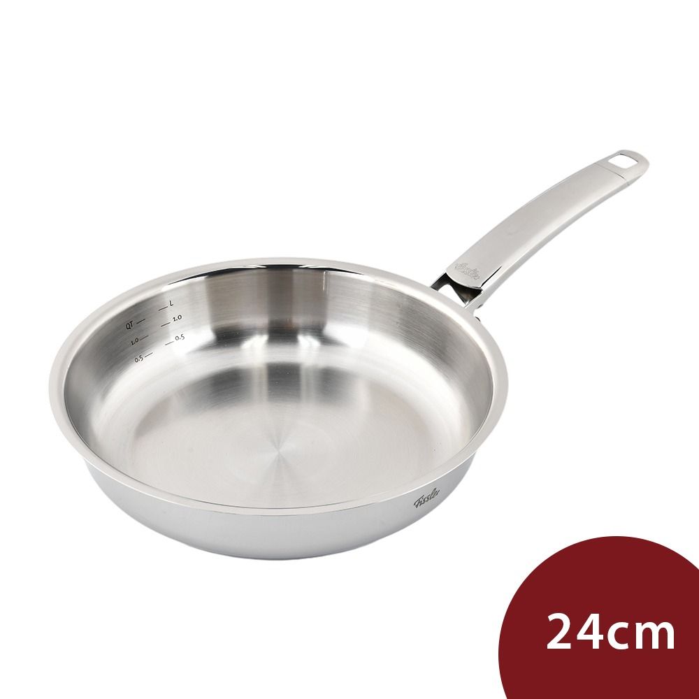Fissler 菲仕樂 Steelux Pro 不鏽鋼單柄平底鍋 24cm 煎鍋 (電磁爐 IH爐可用) - PChome 24h購物