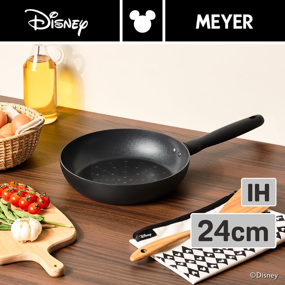 MEYER 美亞 迪士尼經典黑白系列24CM不沾平底鍋(IH/電磁爐適用) - PChome 24h購物