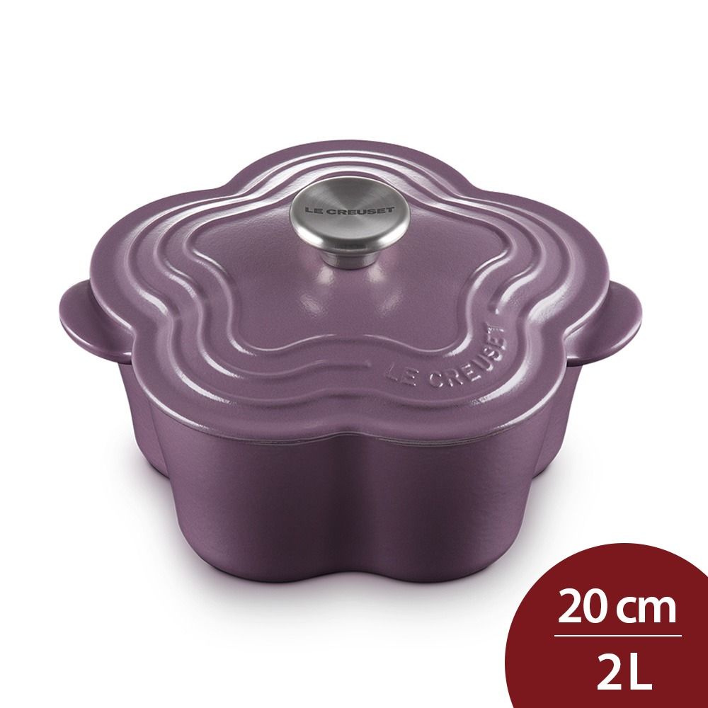 LE CREUSET 山茶花鑄鐵鍋 20cm 2L 水晶紫 鋼頭 法國製 - PChome 24h購物