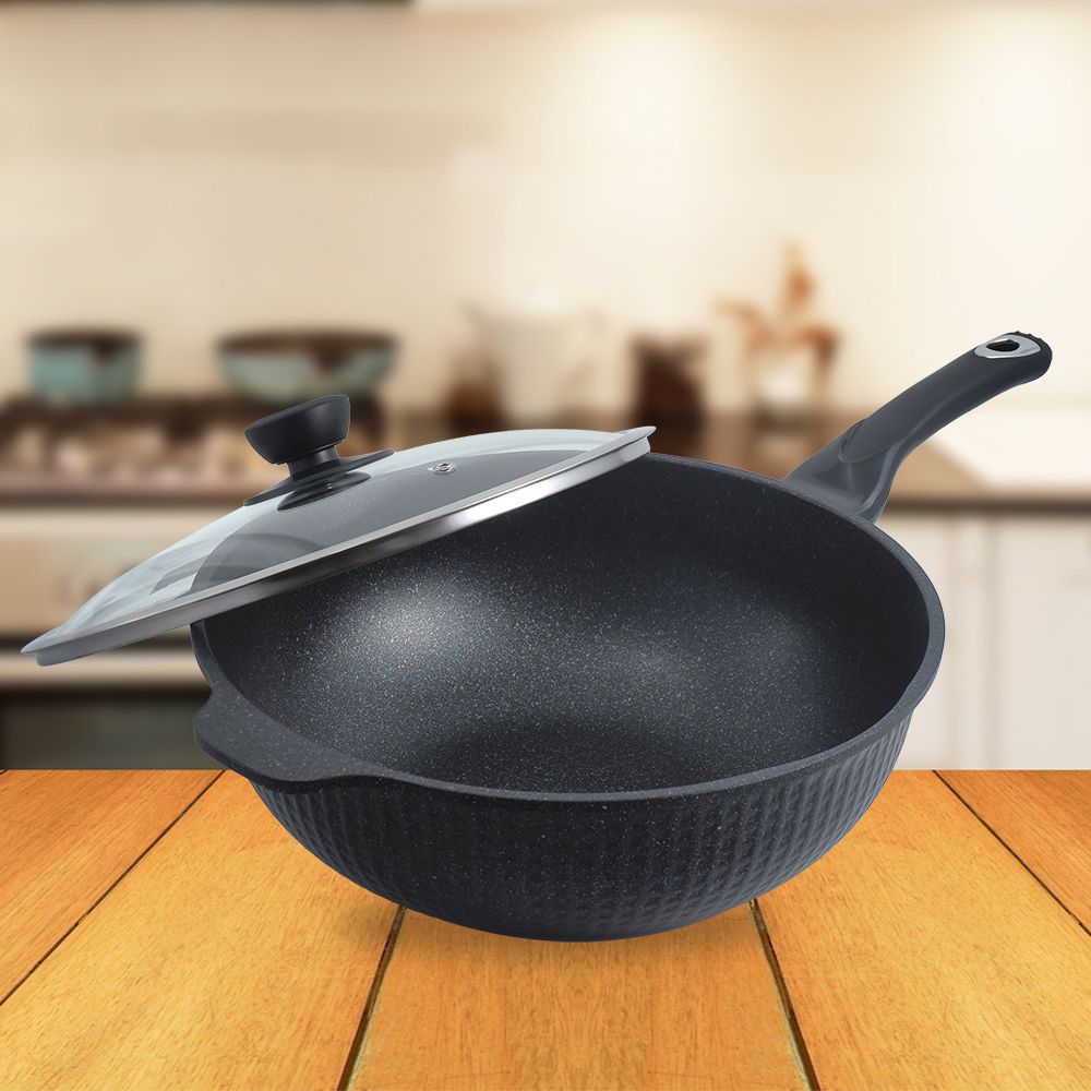 【一品川流】PERFECT 韓國 石墨烯IH不沾炒鍋-32cm (附玻璃蓋) - PChome 24h購物