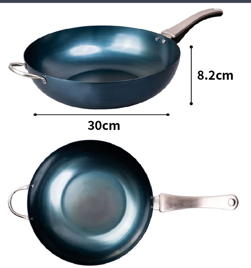 藤田金屬 GARTEN職人製深鐵炒鍋 附握把 30cm 日本製 IH爐可用 不挑爐具 無塗層 炒鍋 煎鍋 平底鍋 - PChome 24h購物