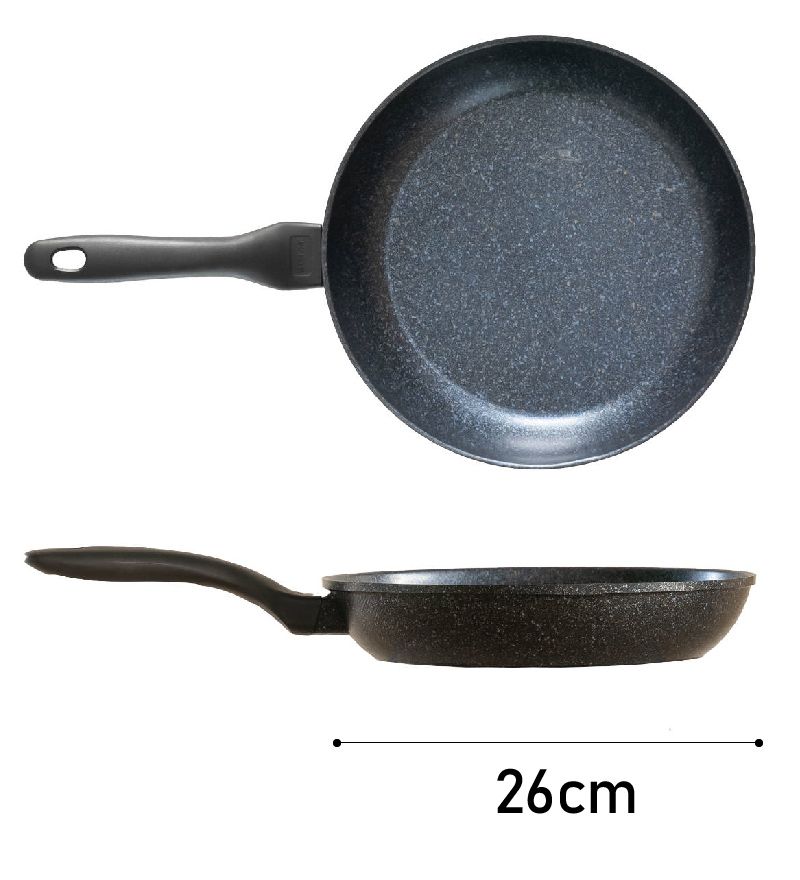 【日本TAFUCO】韓國製極輕量鑽石塗層耐磨不沾黑曜平底鍋 26cm IH爐可用 鐵鏟可用 平底鍋 不挑爐具 - PChome 24h購物