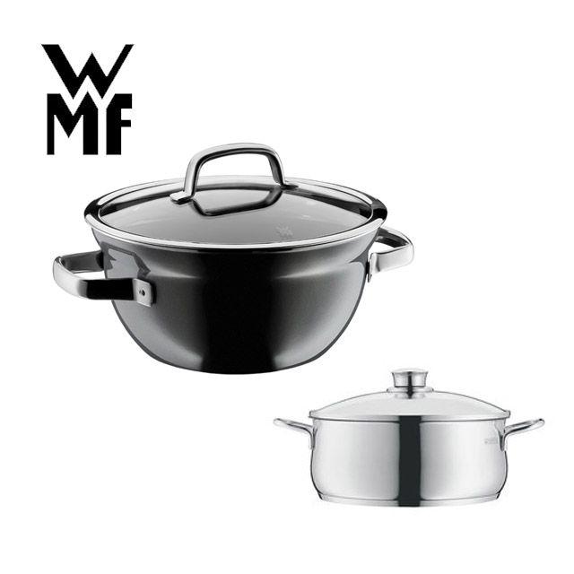 WMF 德國 Fusiontec 調理鍋 24cm 4.0L (鉑灰色)+德國 DIADEM PLUS 低身湯鍋 20cm 3.0L - PChome 24h購物