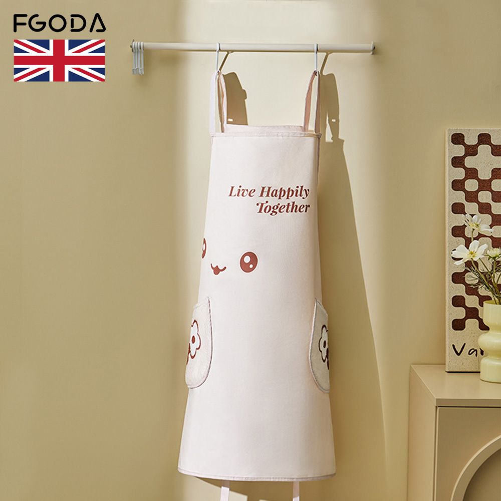【英國FGODA】印花風防潑水可擦手雙口袋圍裙-多款可選 - PChome 24h購物