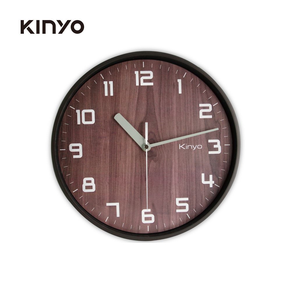 KINYO 北歐風木紋掛鐘 CL-156 - PChome 24h購物