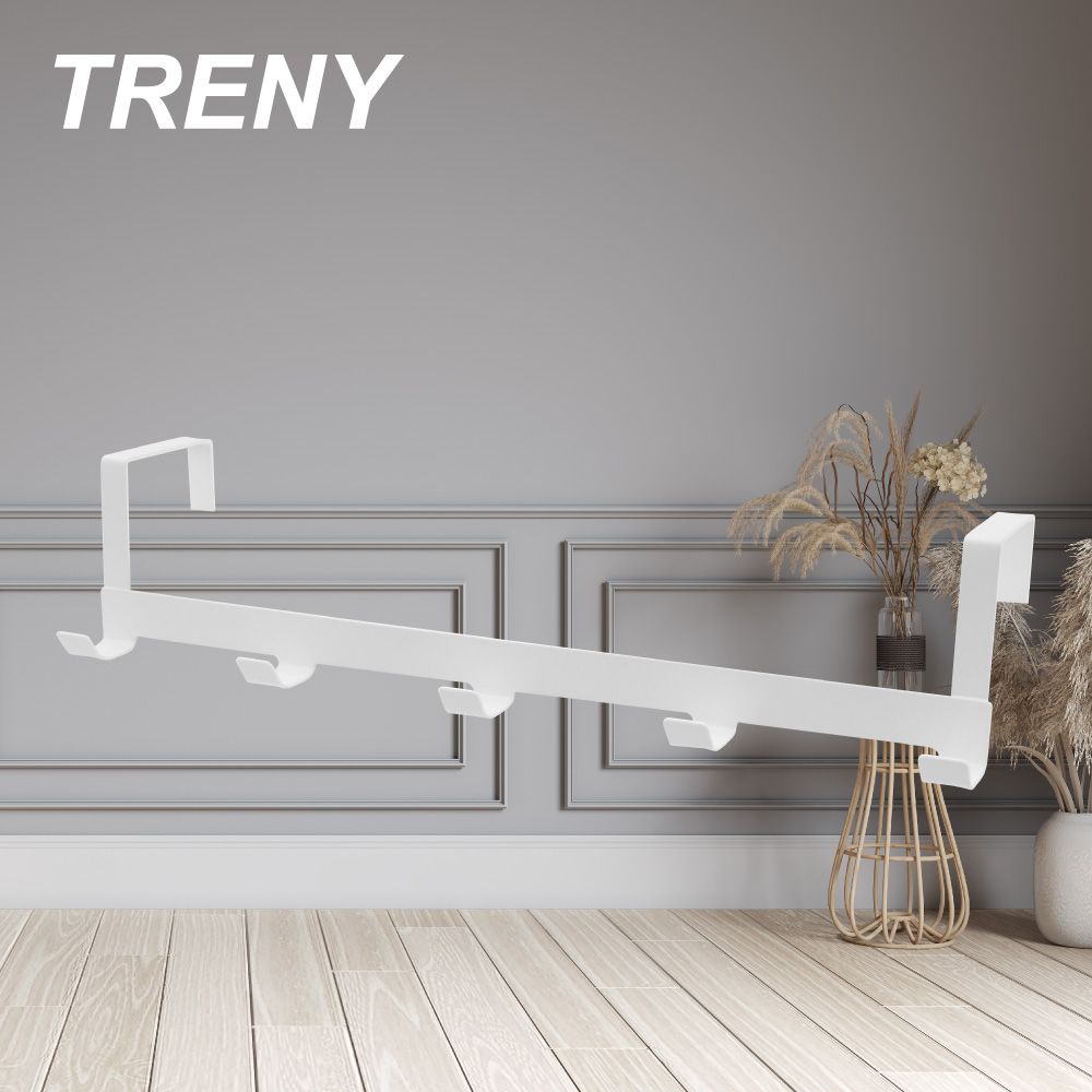 TRENY 簡約門後掛勾架-白 - PChome 24h購物